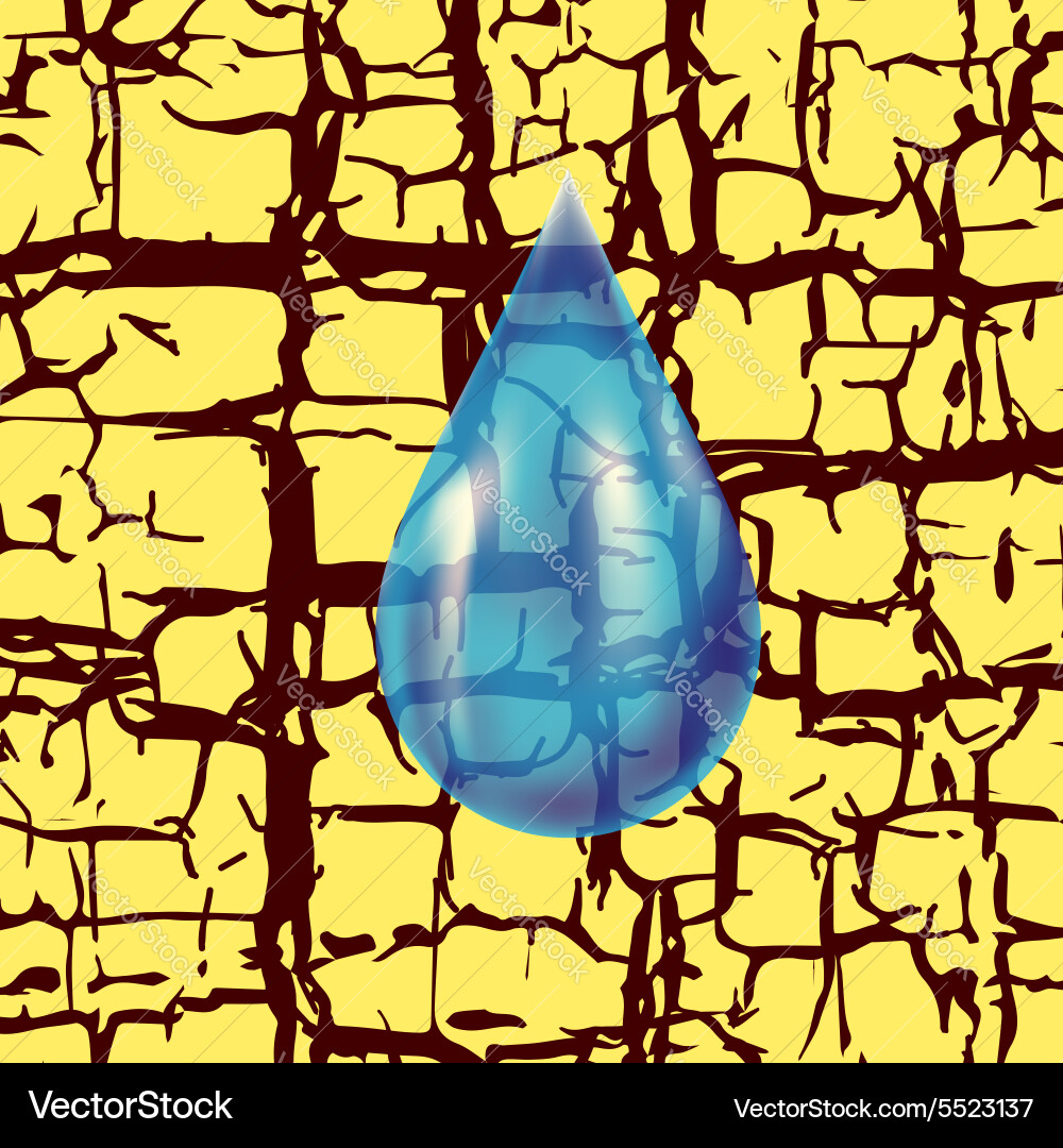Water drop Royalty Free Vector Image - VectorStock