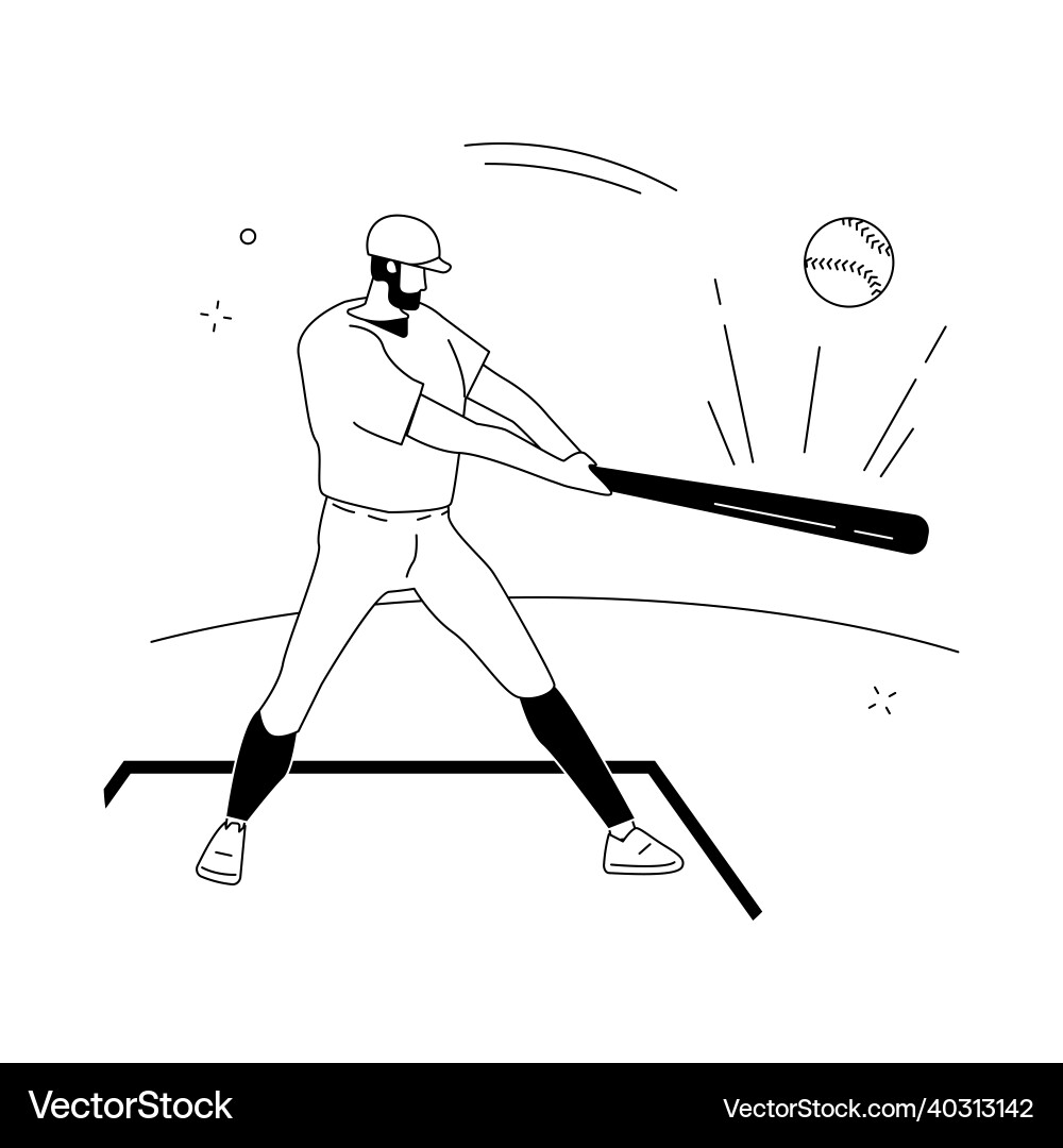 Baseball abstract concept Royalty Free Vector Image