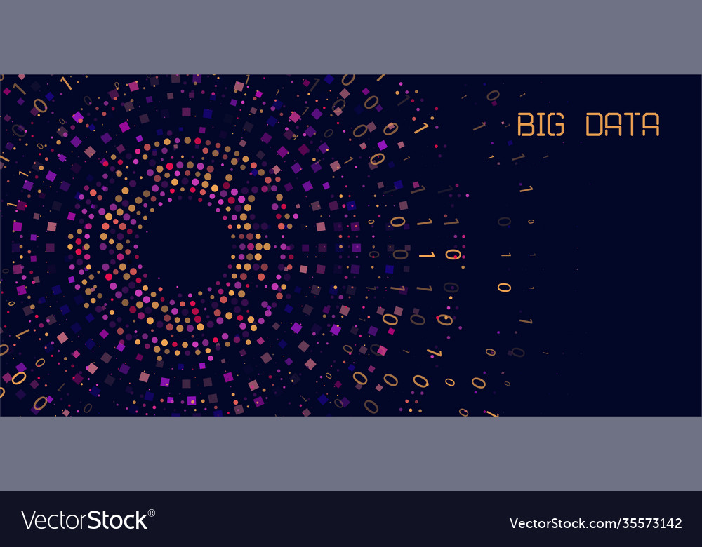 Big genomic data visualization Royalty Free Vector Image