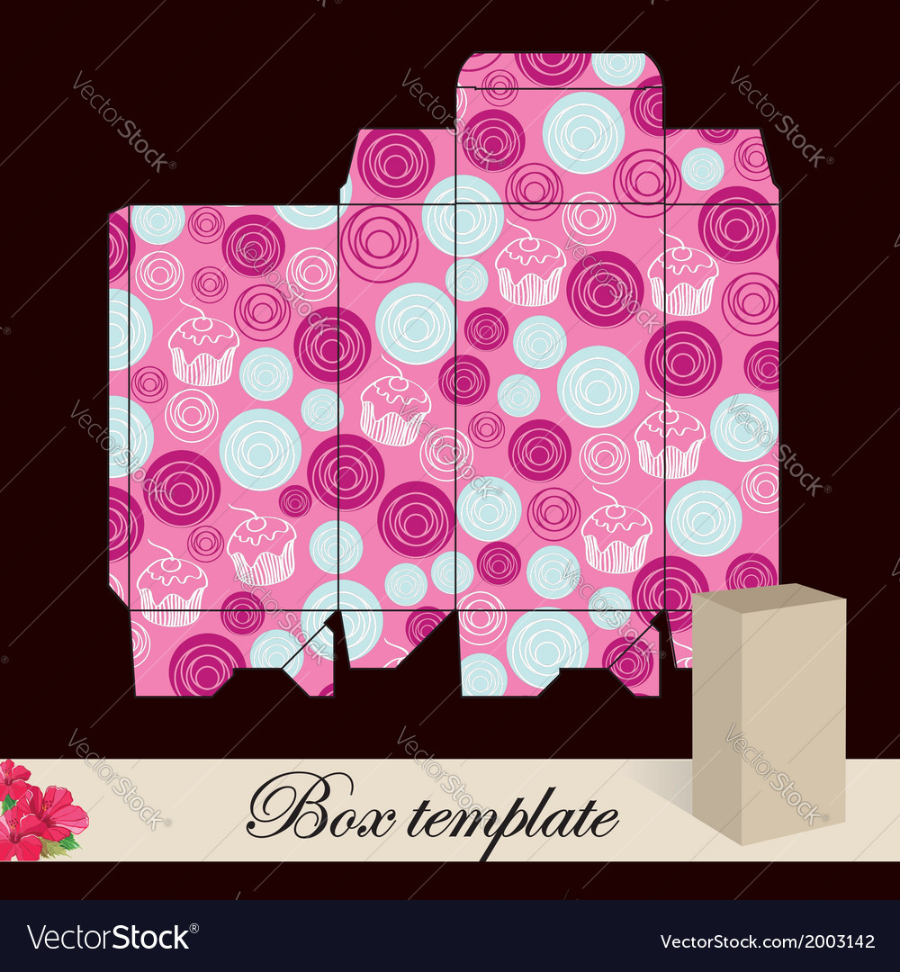 Gift box template Royalty Free Vector Image - VectorStock