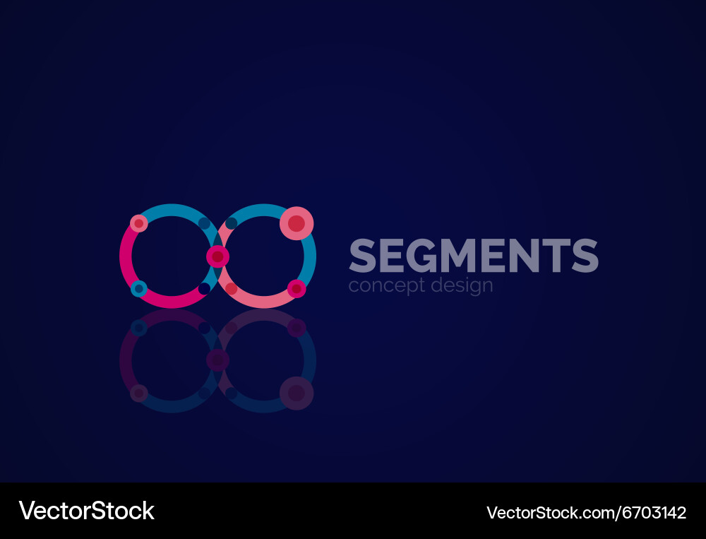 Outline minimal abstract geometric logo Royalty Free Vector