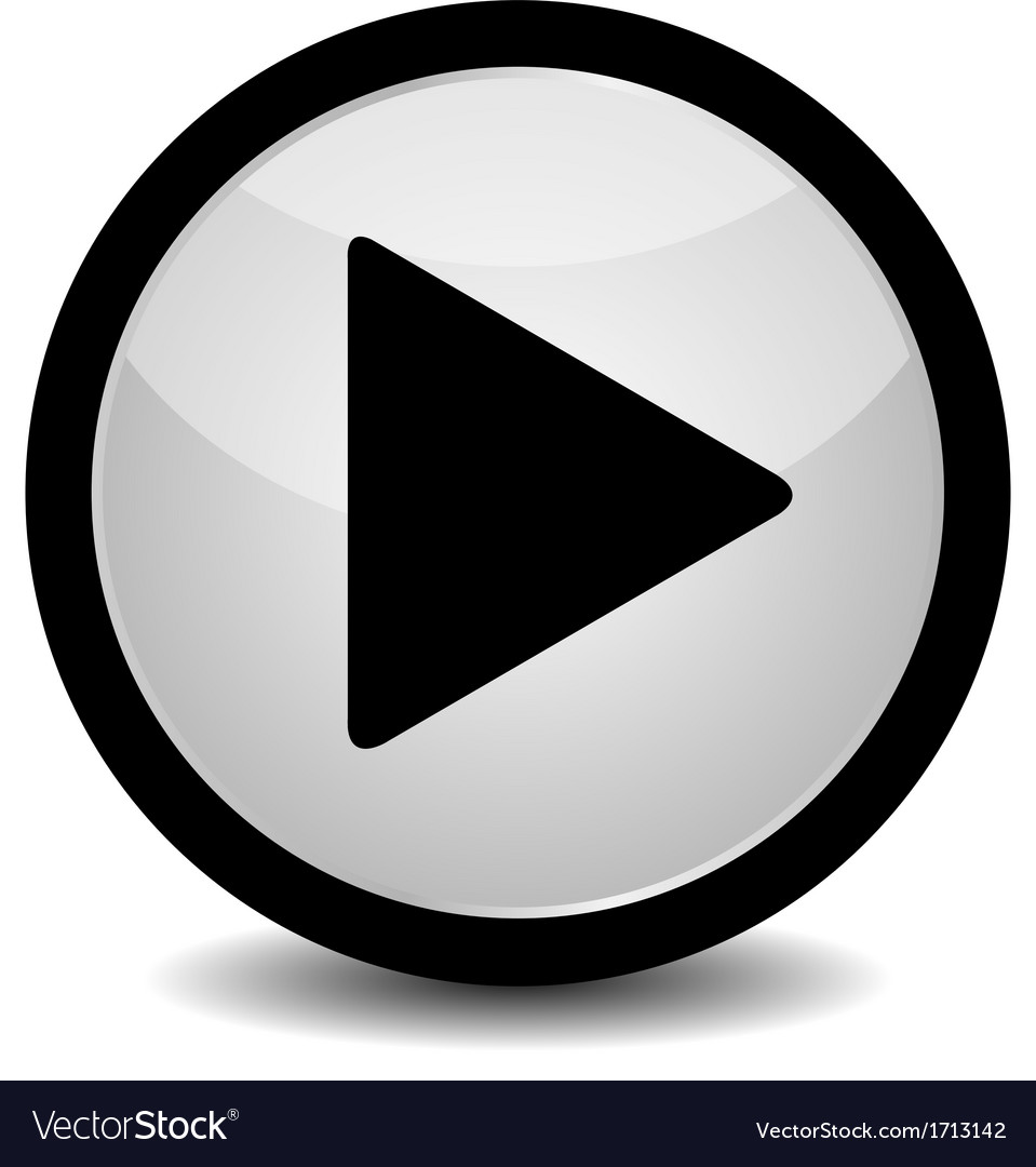 Play button Royalty Free Vector Image - VectorStock