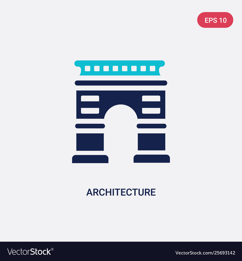 Two color architecture icon from architecture Vector Image
