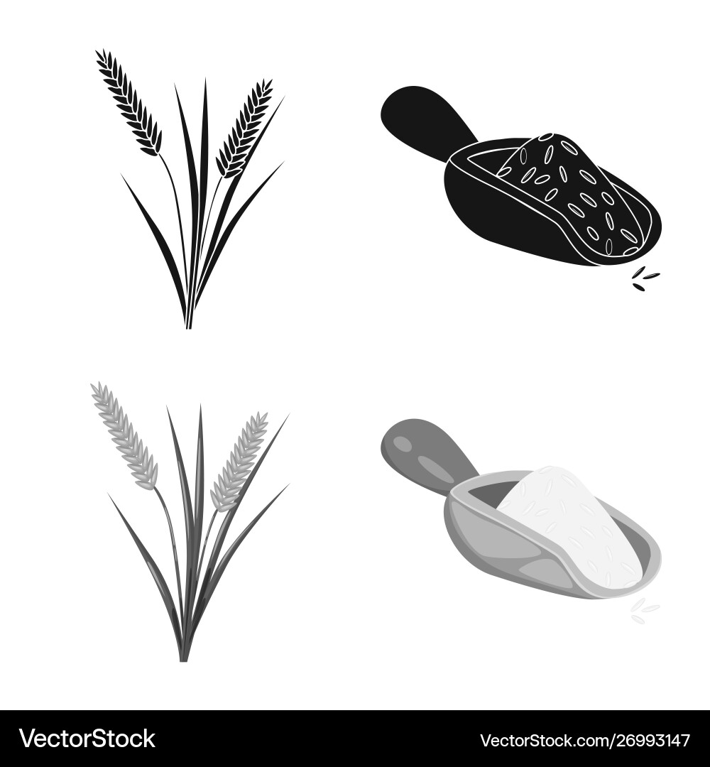 Design crop and ecological sign Royalty Free Vector Image