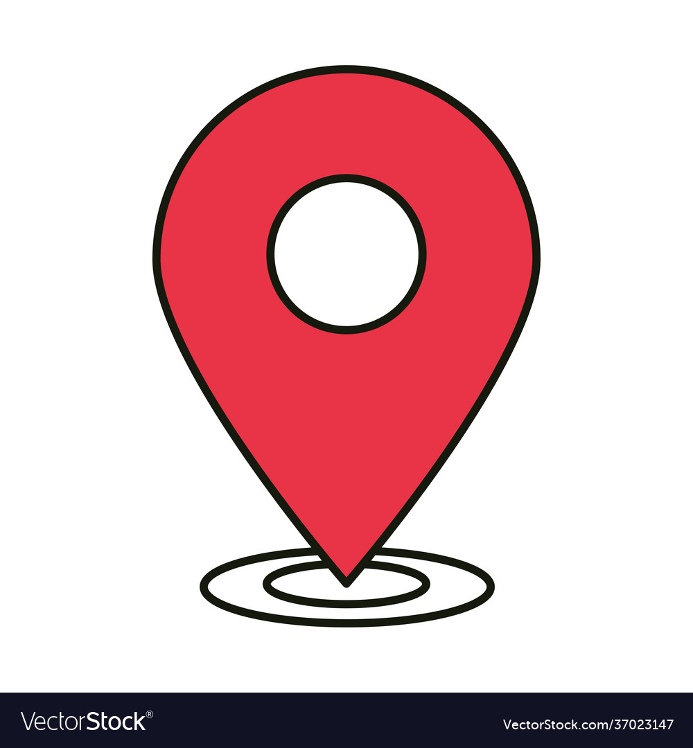 Gps navigation pointer Royalty Free Vector Image