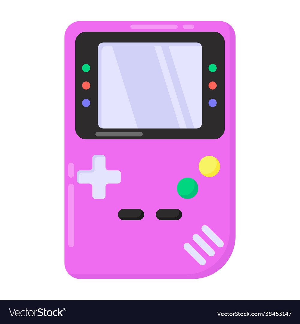 Handheld console Royalty Free Vector Image - VectorStock