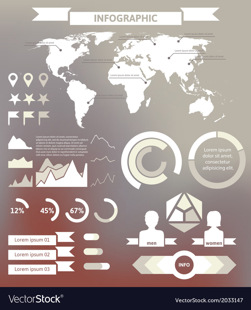 Infographic design elements Royalty Free Vector Image