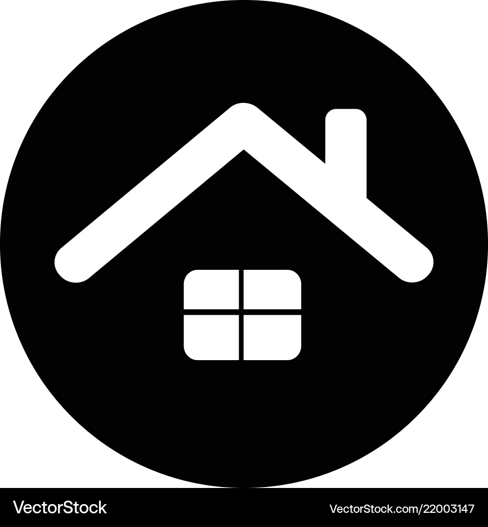 Real estate house icon Royalty Free Vector Image