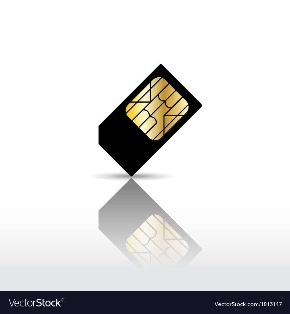 Sim card Royalty Free Vector Image - VectorStock