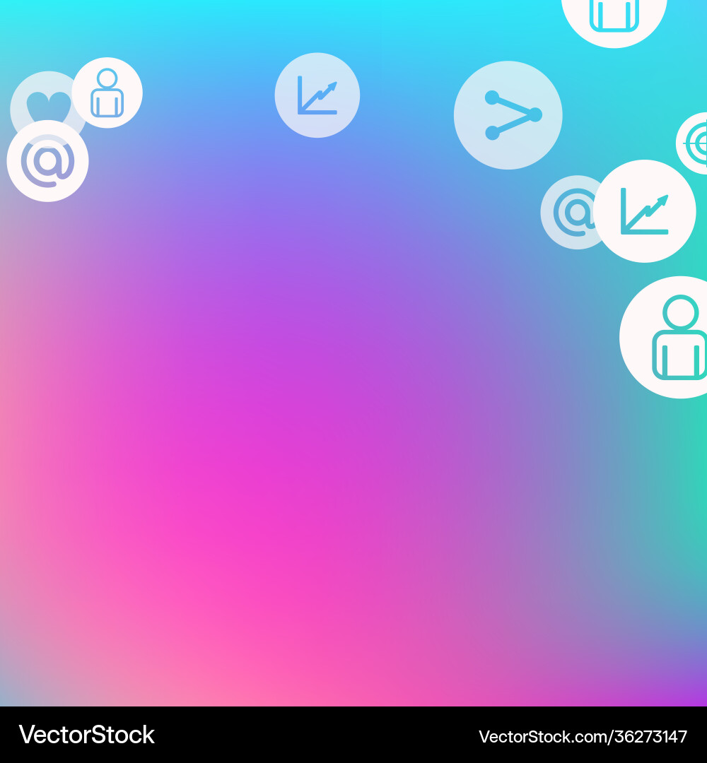 Social media marketing communication networking Vector Image