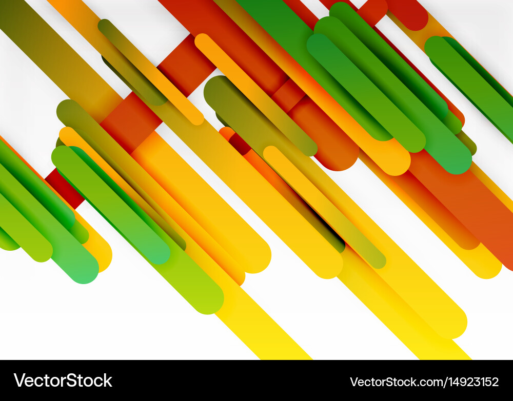 Cut 3d paper color straight lines abstract Vector Image
