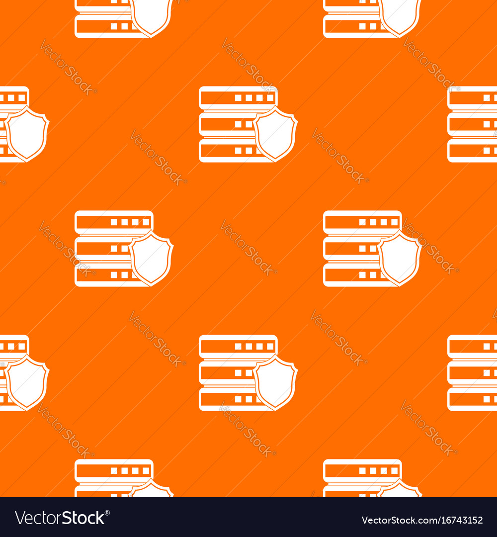 Database with gray shield pattern seamless Vector Image