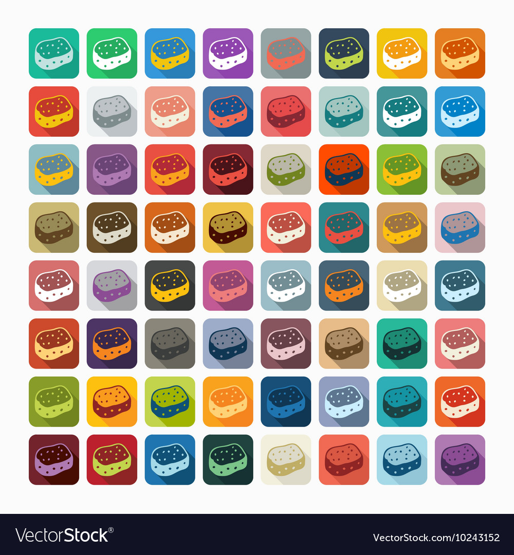 Flat design sponge Royalty Free Vector Image - VectorStock