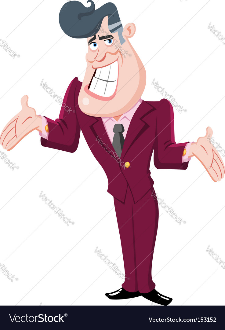 Presenter man Royalty Free Vector Image - VectorStock