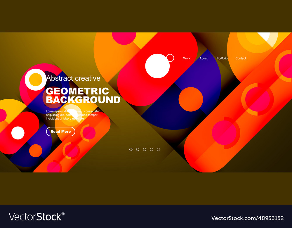 Simple circles and round elements pattern Vector Image