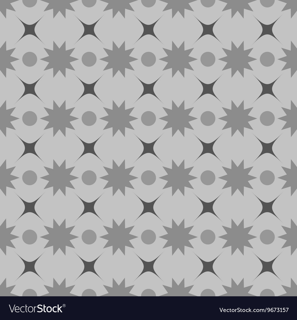 Circle and star seamless pattern Royalty Free Vector Image