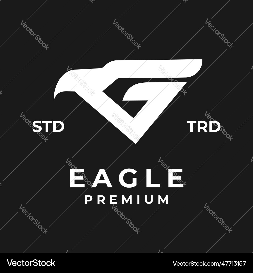 G eagle letter logo icon design template Vector Image