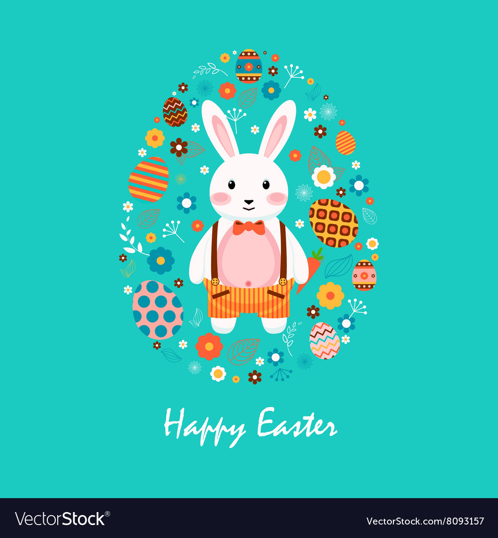 Happy easter 7 Royalty Free Vector Image - VectorStock