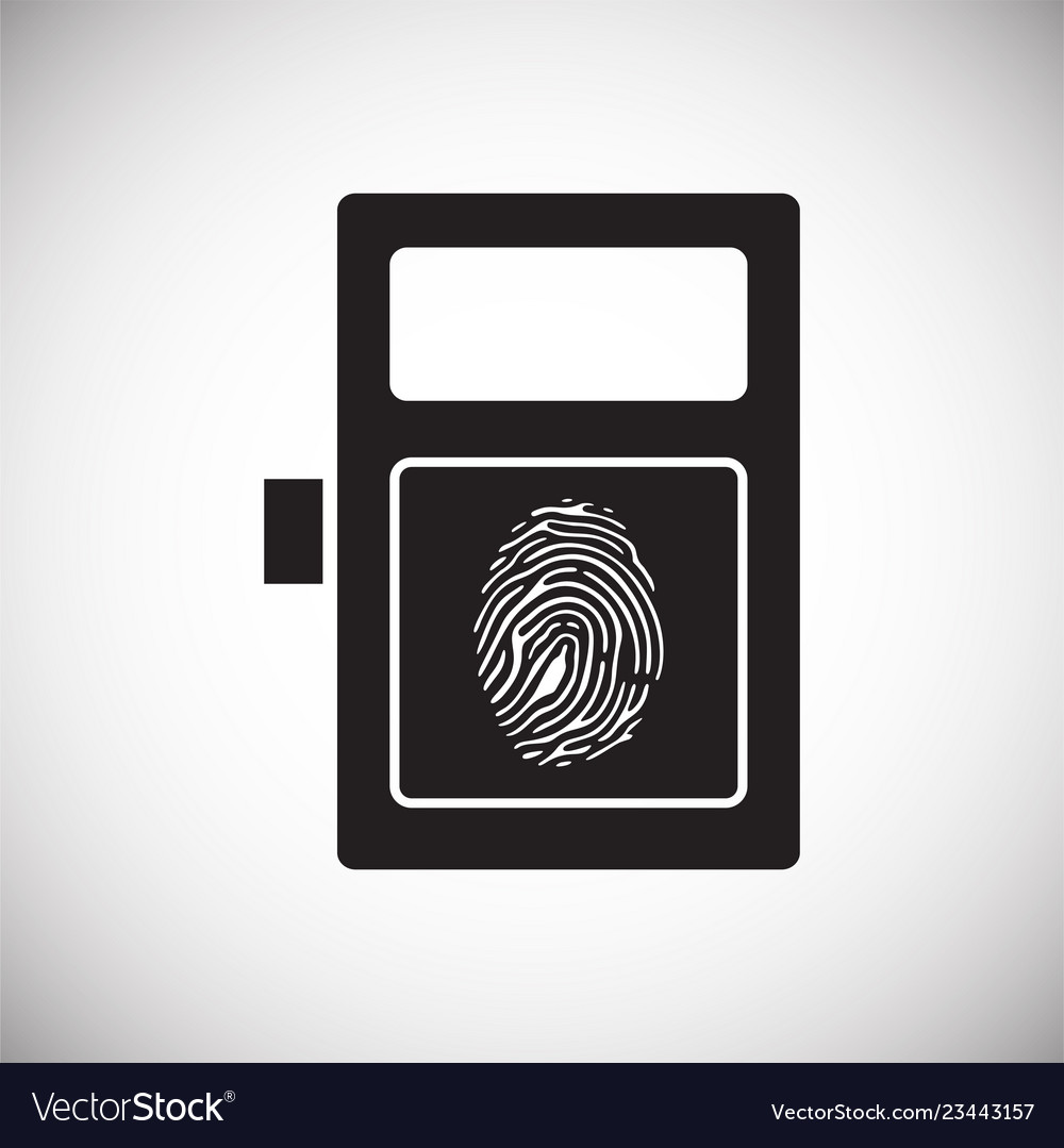 Lock icon on white background for graphic and web Vector Image