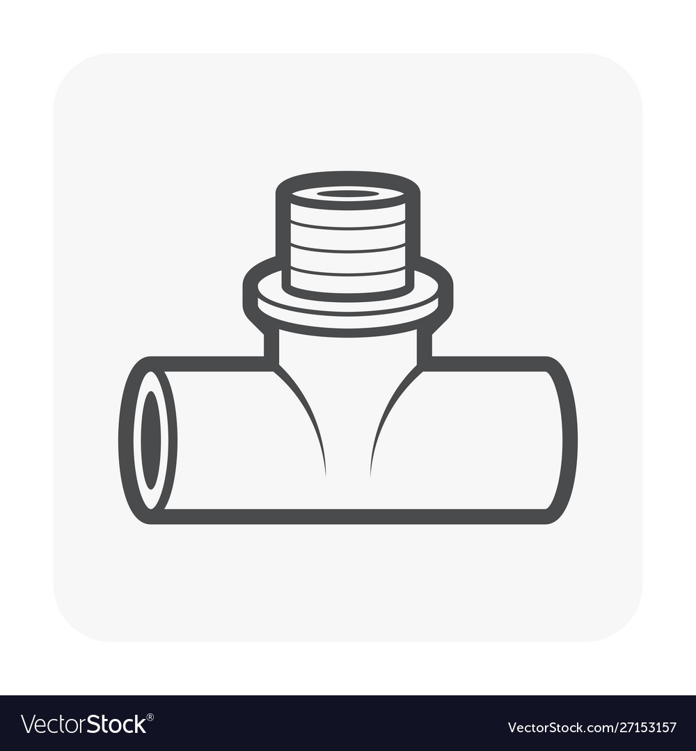 Pipe fitting part Royalty Free Vector Image - VectorStock