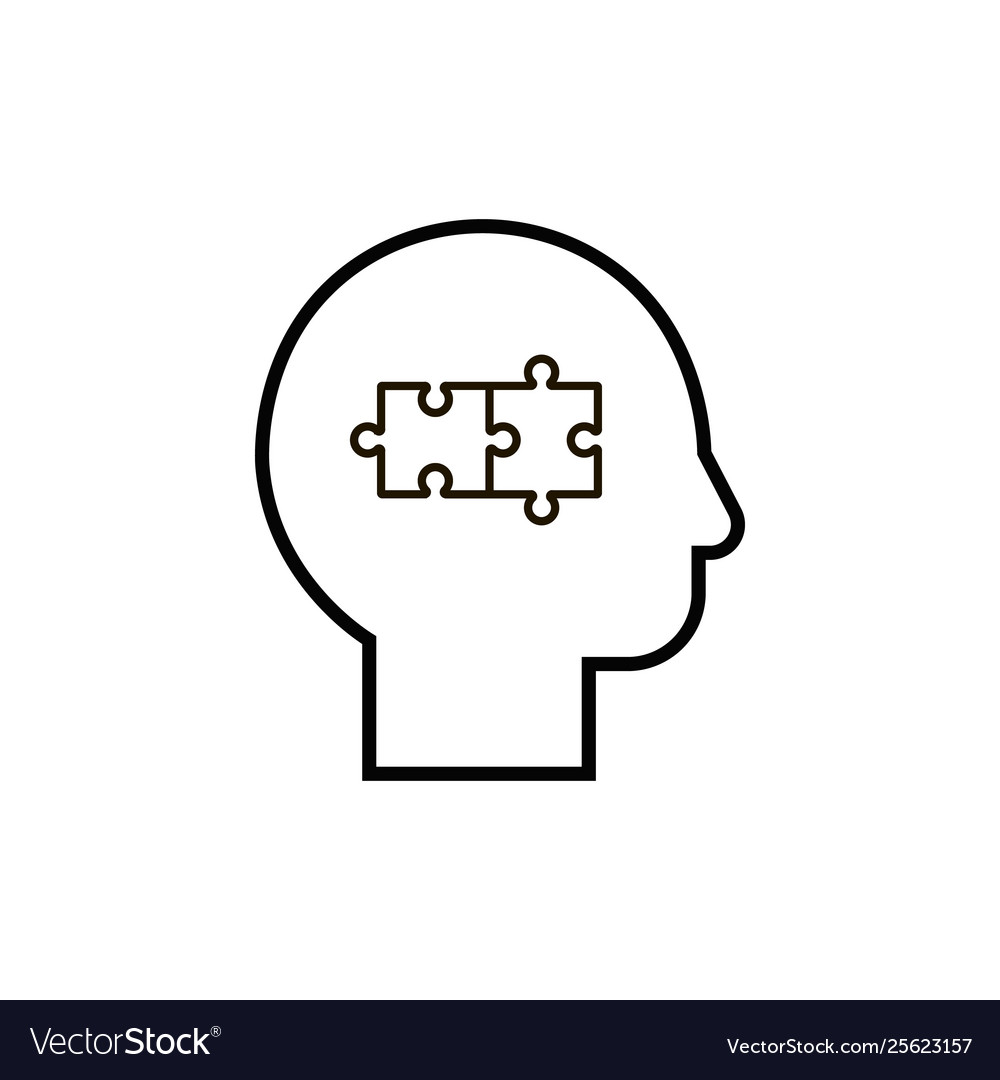 Simple solutions concept compatibility line icon Vector Image