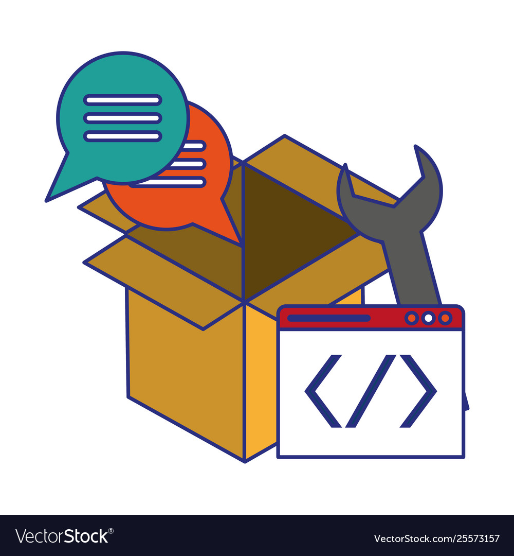 Software-Programmiercode-Symbole Lizenzfreies Vektorbild