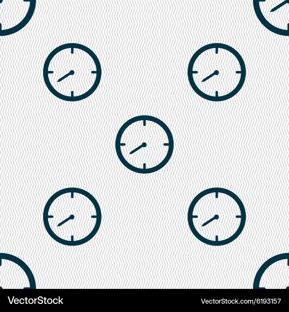 Timer sign icon stopwatch symbol seamless abstract