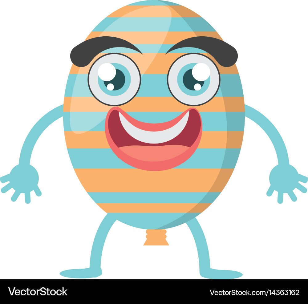 Cartoon balloon decorative party Royalty Free Vector Image