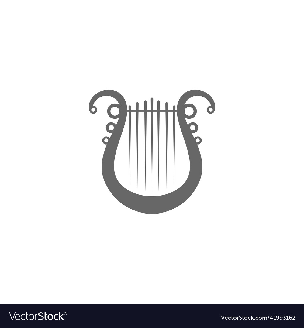 Harp musical instrument icon Royalty Free Vector Image
