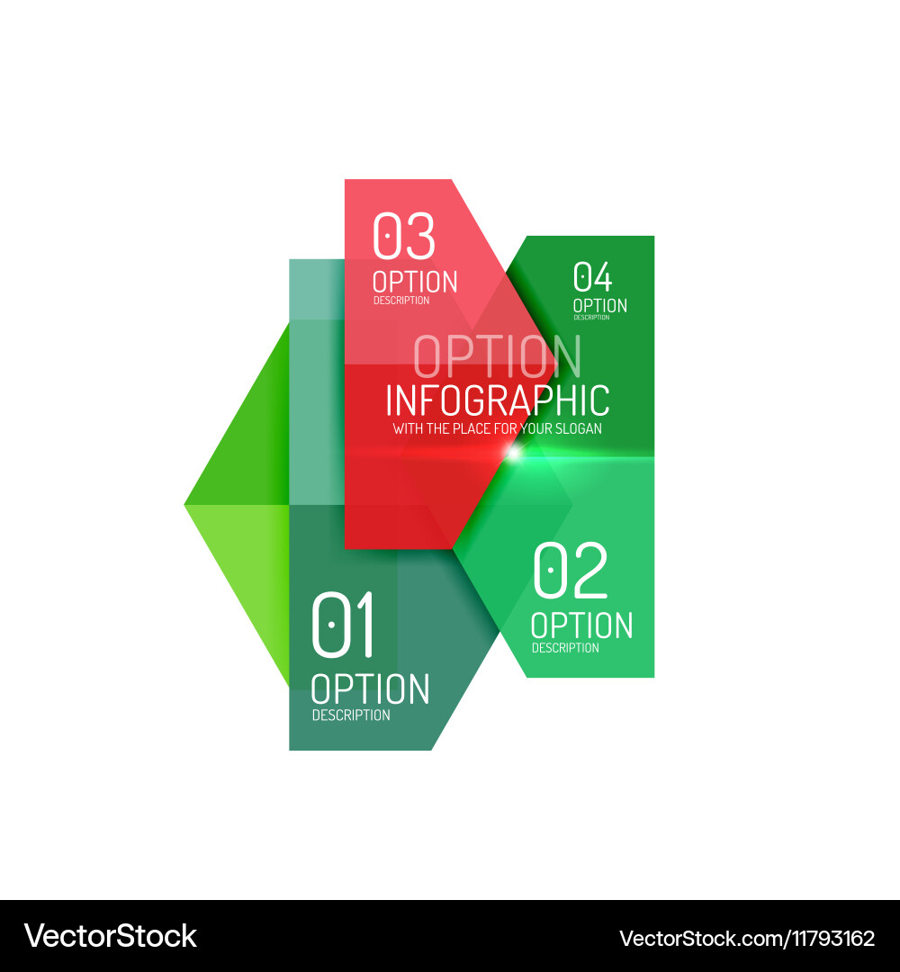 Paper business option button infographic templates