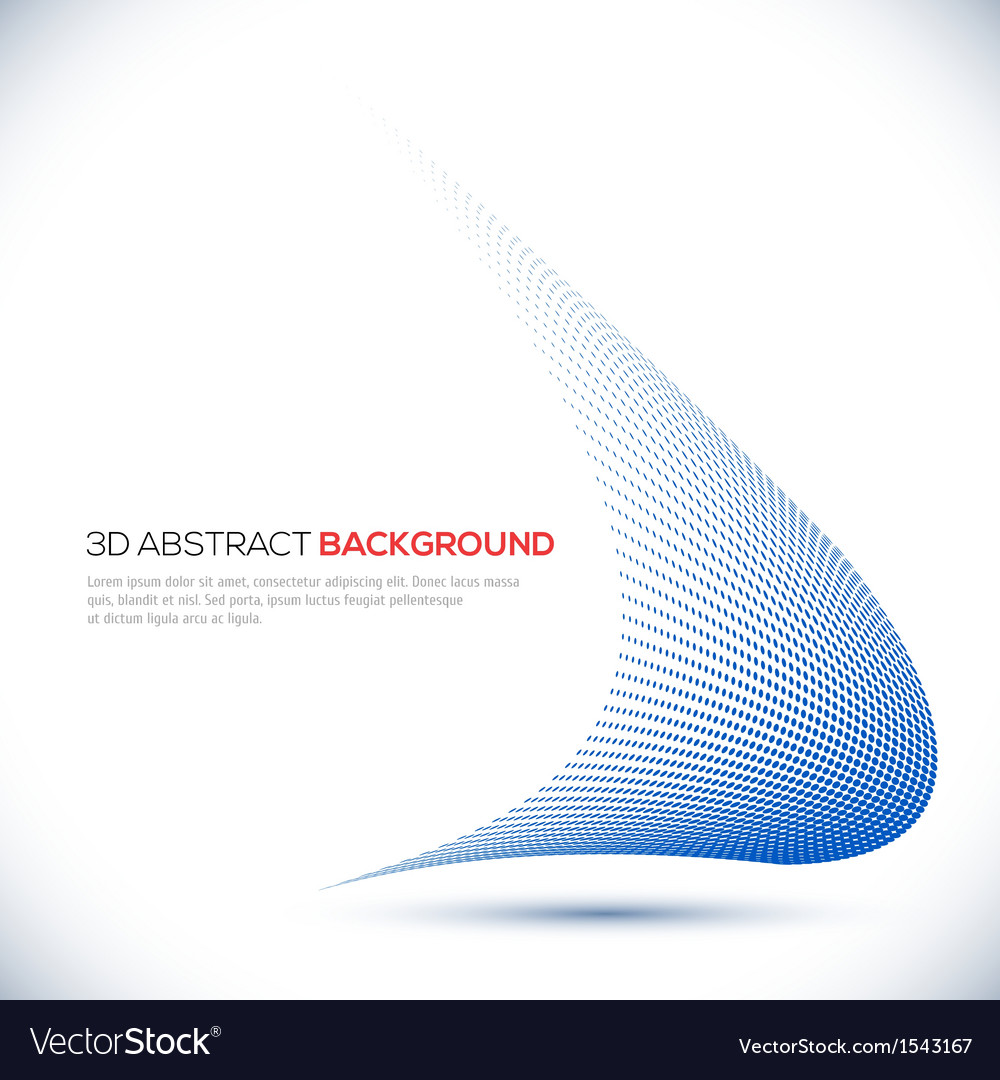 3d halftone dots background Royalty Free Vector Image