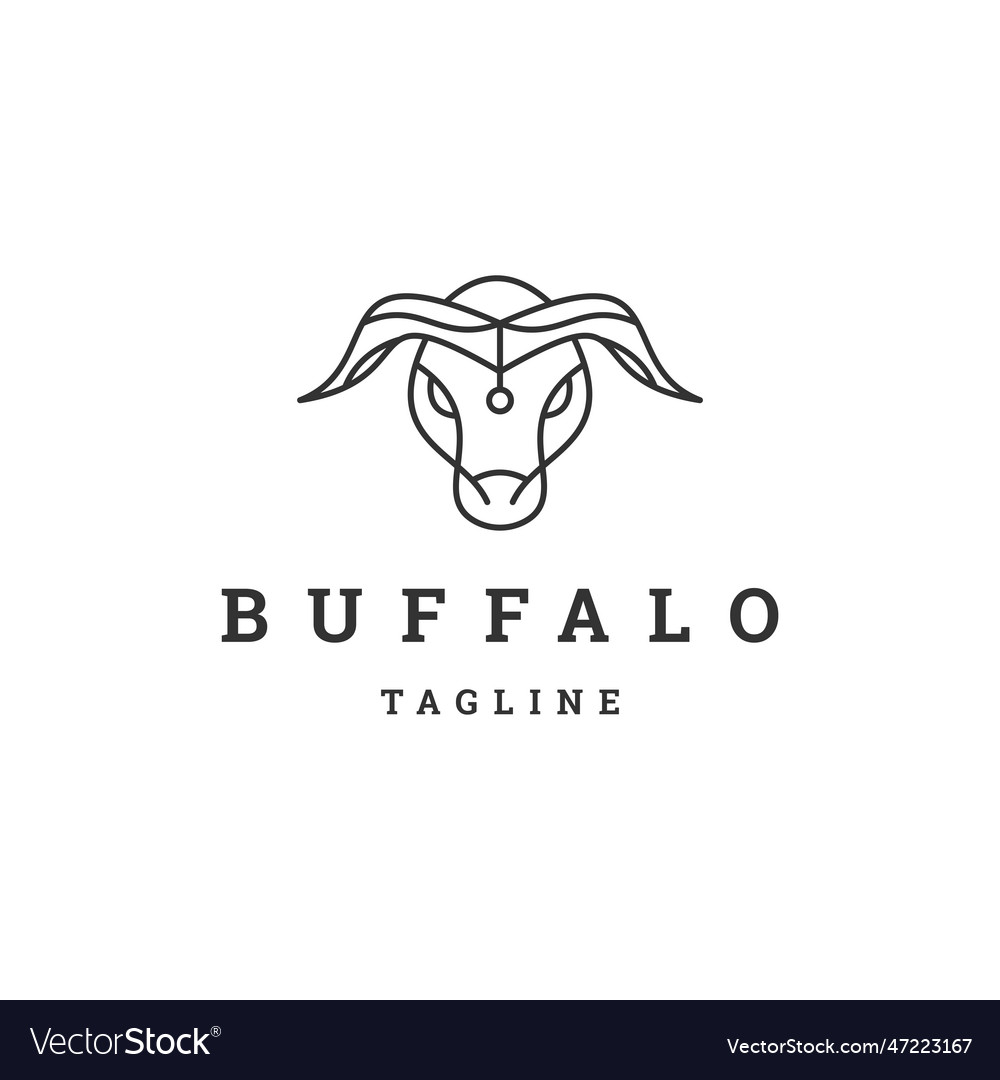Buffalo logo Royalty Free Vector Image - VectorStock
