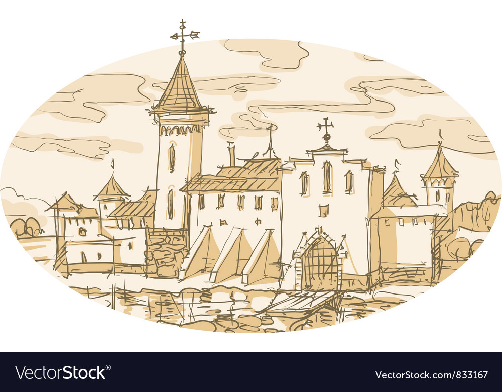 Castle Royalty Free Vector Image - VectorStock