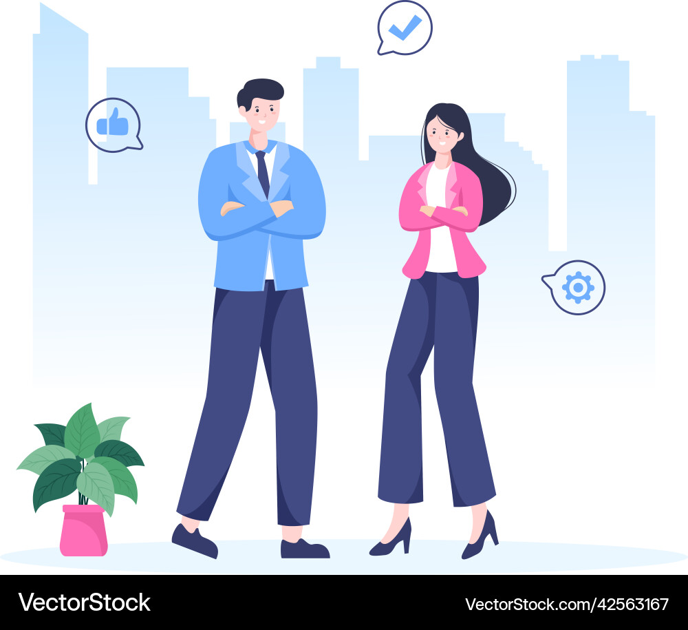 Ceo or chief executive officer cartoon Royalty Free Vector