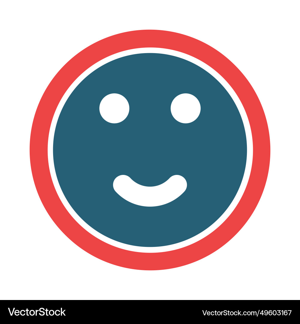Happy glyph two color icons for personal Vector Image