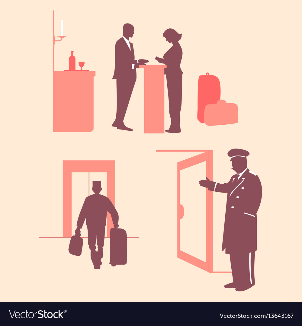 Hotel services Royalty Free Vector Image - VectorStock