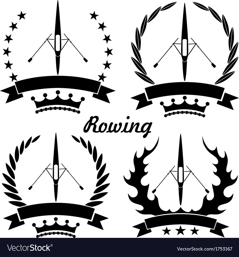 Rowing Royalty Free Vector Image - VectorStock