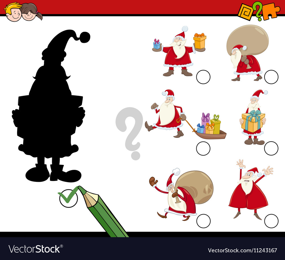 Shadows game activity Royalty Free Vector Image