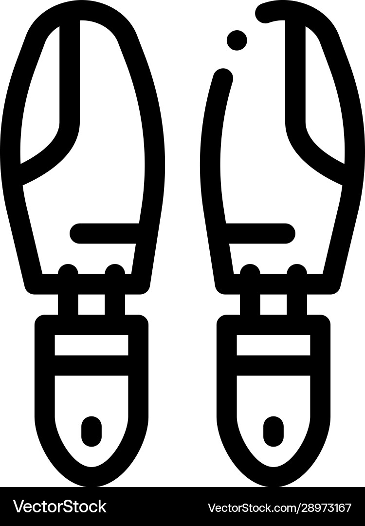 Shoe sole detail icon outline Royalty Free Vector Image