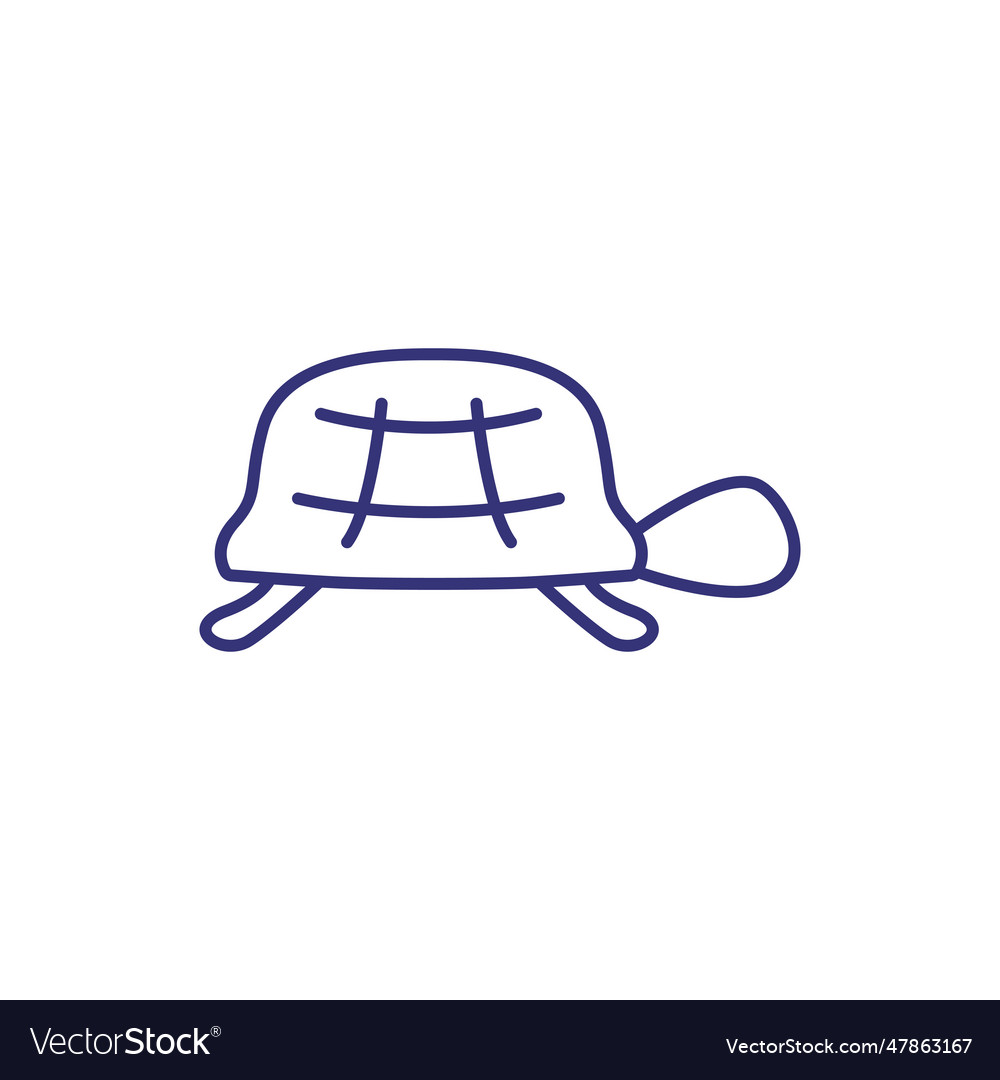 Turtle line icon Royalty Free Vector Image - VectorStock