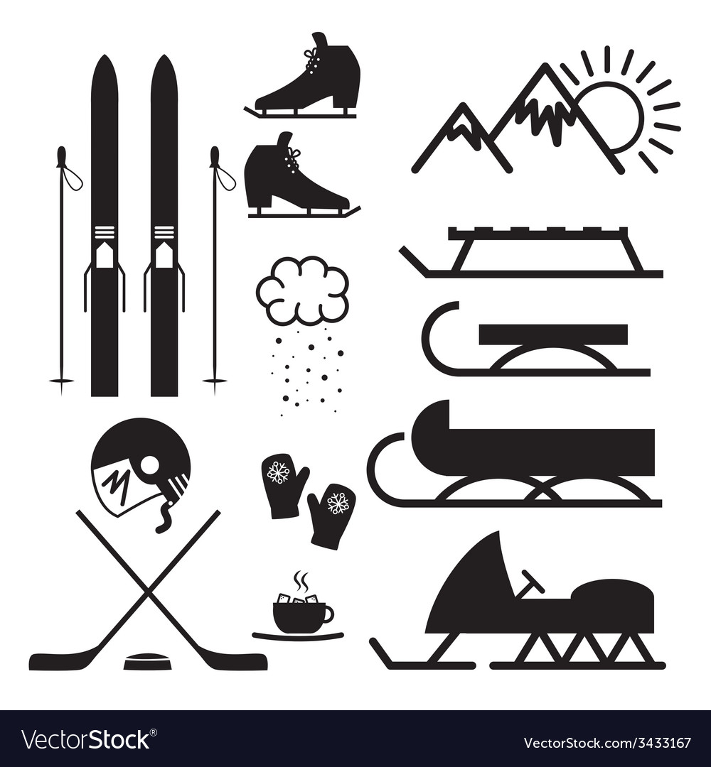 Winter sport Royalty Free Vector Image - VectorStock