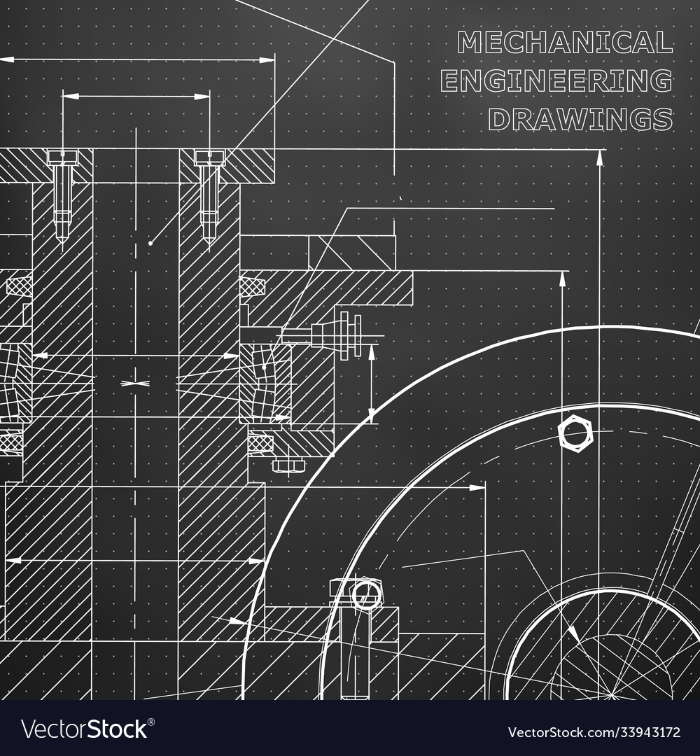Black background points technical mechanical Vector Image