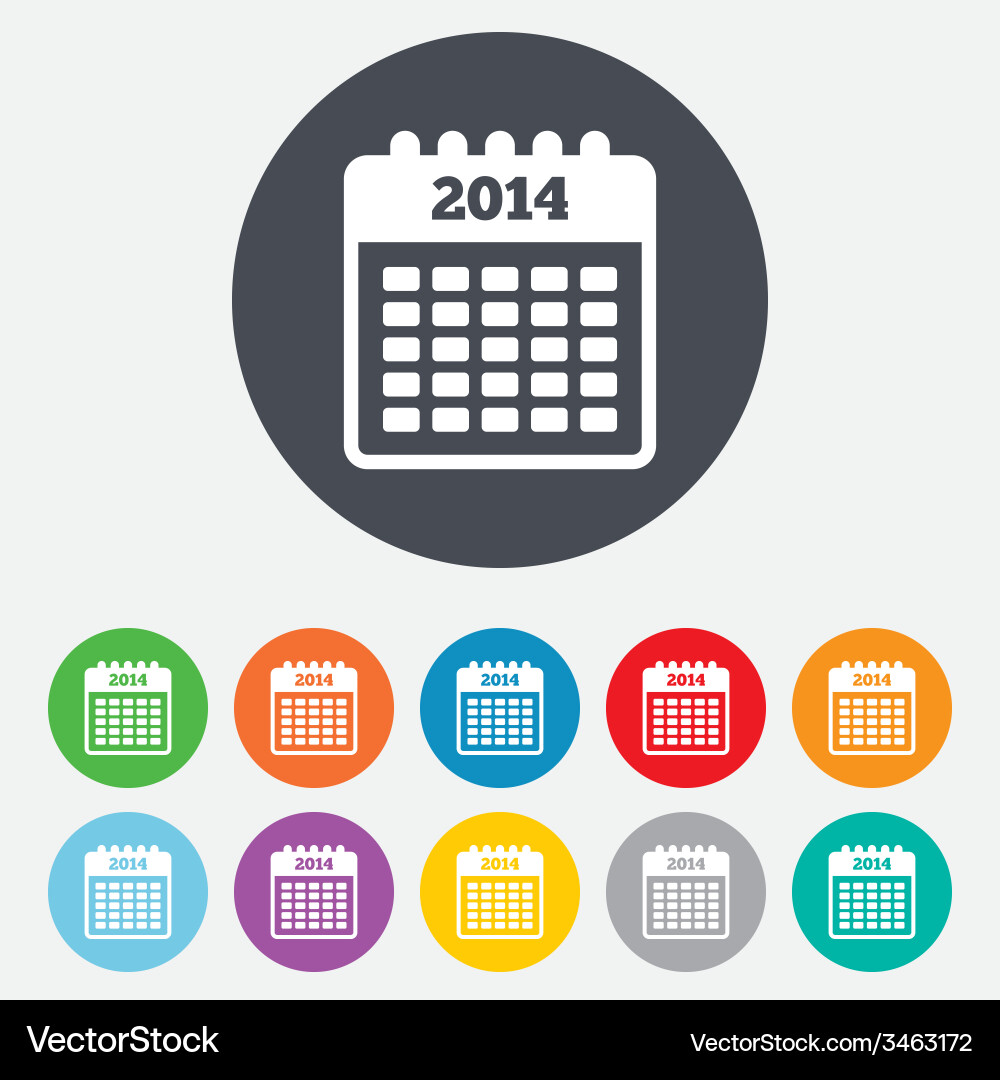 Calendar sign icon date or event reminder Vector Image