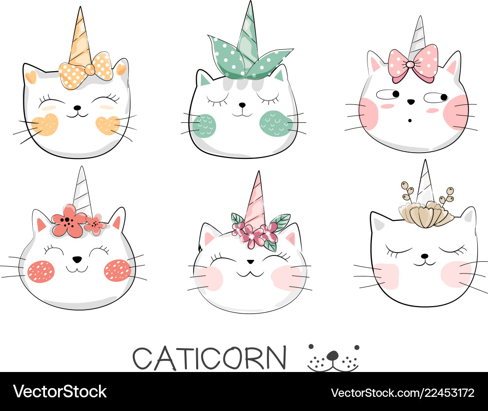 Cute bacat cartoon hand drawn style Royalty Free Vector