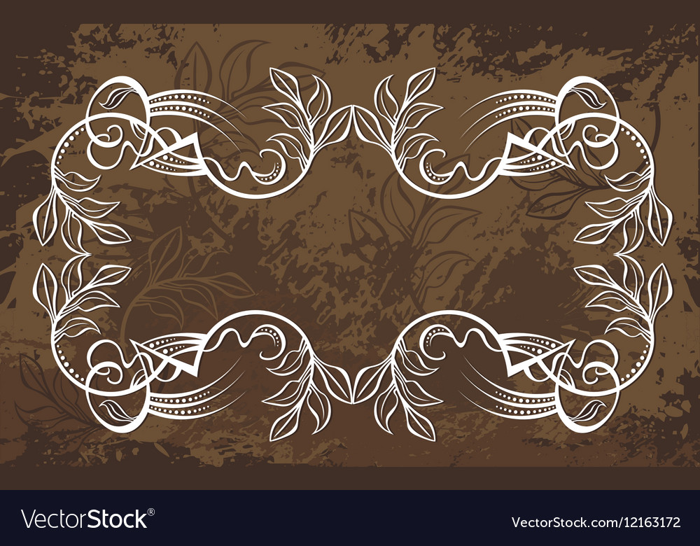 Decorative frame with pattern Royalty Free Vector Image