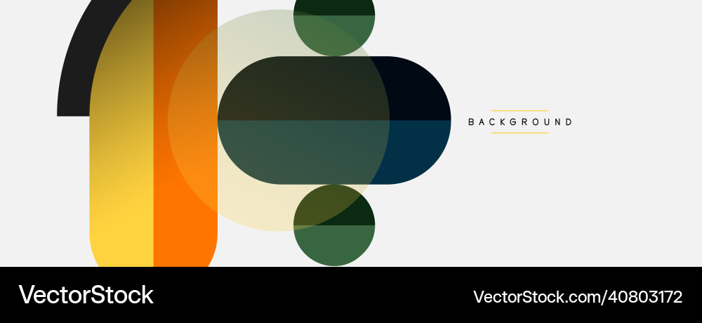 Round geometric shapes lines and circles Vector Image