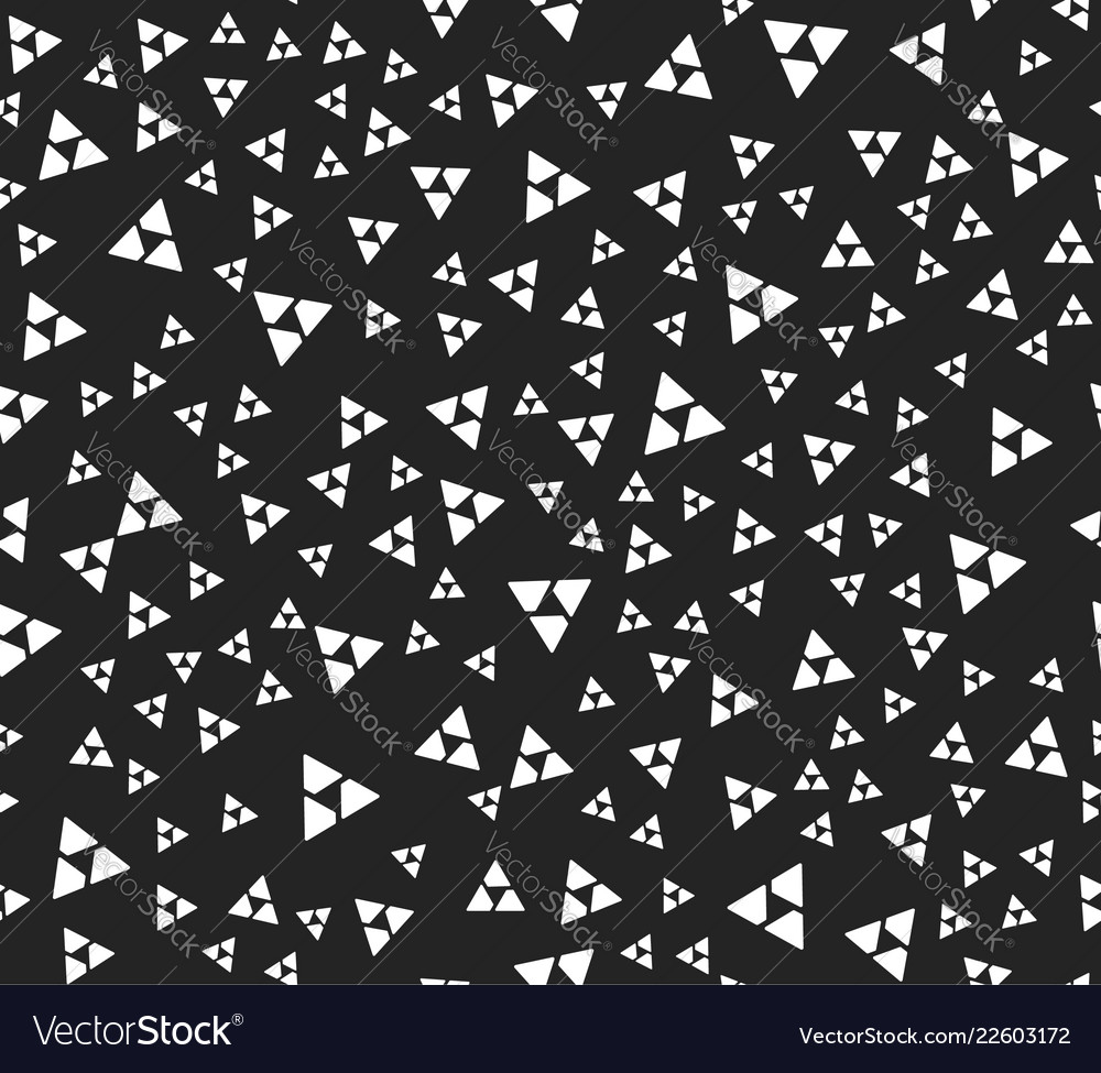 Seamless pattern with random segmented triangles Vector Image