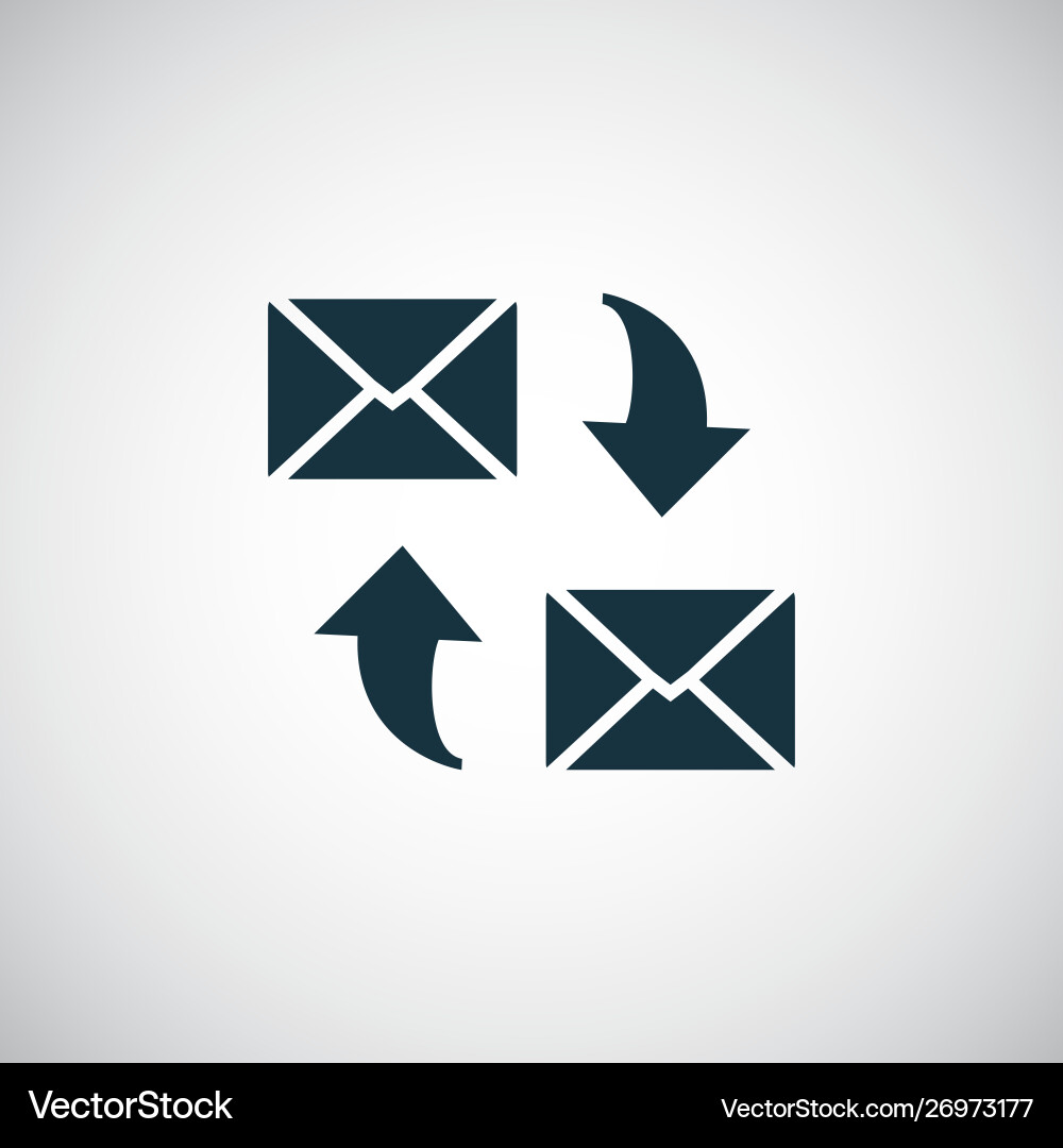 E-mail icon trendy simple concept symbol design Vector Image