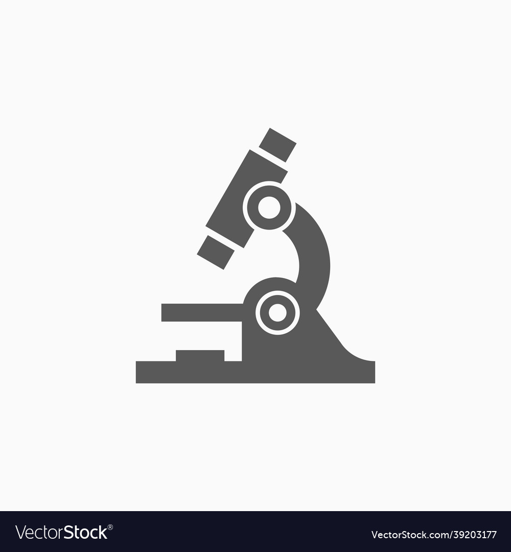 Microscope icon Royalty Free Vector Image - VectorStock