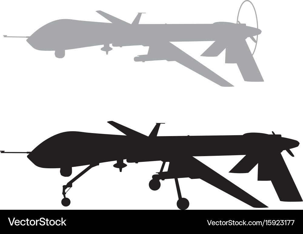 Weapon drones Royalty Free Vector Image - VectorStock